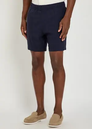 Paige Elijah Woven Shorts - Navy