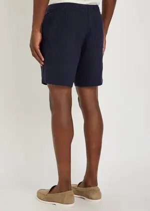 Paige Elijah Woven Shorts - Navy