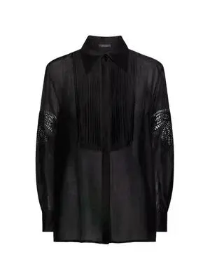 ELENA MIRÒ Cut-out Pleated Shirt