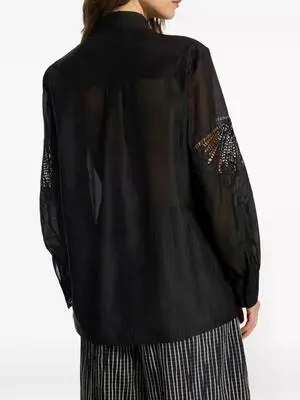 ELENA MIRÒ Cut-out Pleated Shirt