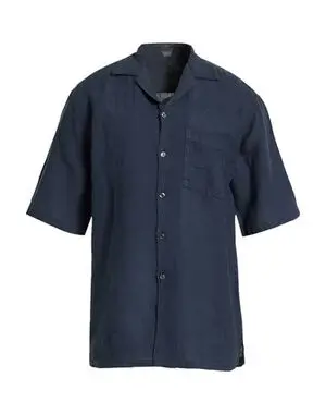 120% Lino Shirt Size Linen - Navy