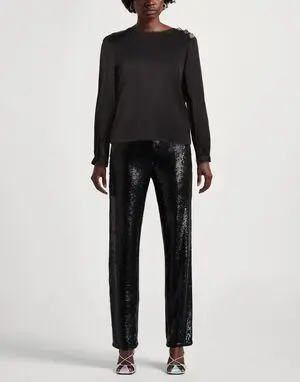 Ba&sh Solid Color Satin Top