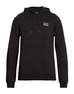 EA7 Cotton-blend Fleece Sweatshirt - Black
