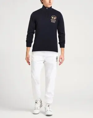 LA MARTINA Embroidered Half-zip Sweater - Navy