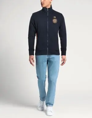 LA MARTINA Cotton Polyester Embroidered Zip-up Sweatshirt