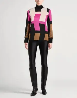 Colville Geometric Print Turtleneck Sweater