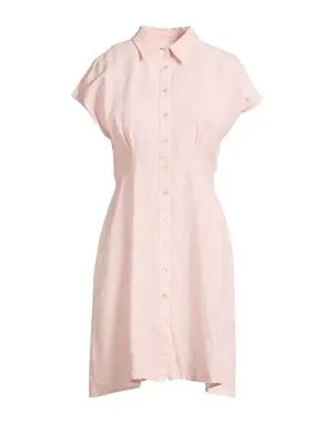 120% Lino Linen Shirt Dress - Blush