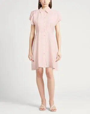 120% Lino Linen Shirt Dress - Blush