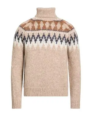 MOORER Intarsia-knit Turtleneck