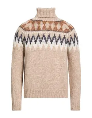 MOORER Intarsia-knit Turtleneck