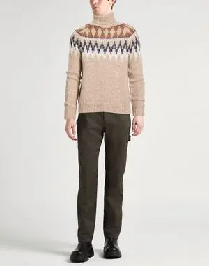 MOORER Intarsia-knit Turtleneck