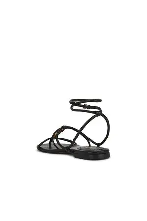 Isabel Marant Étoile Yctoria Beaded Ankle Wrap Sandals