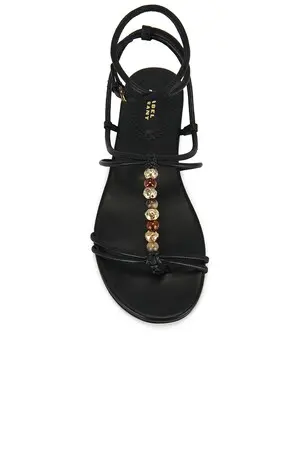 Isabel Marant Étoile Yctoria Beaded Ankle Wrap Sandals