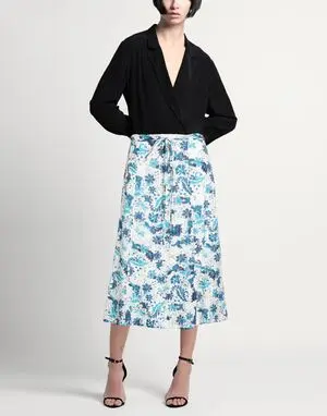 REALLY WILD Floral Jacquard Flared Midi Skirt
