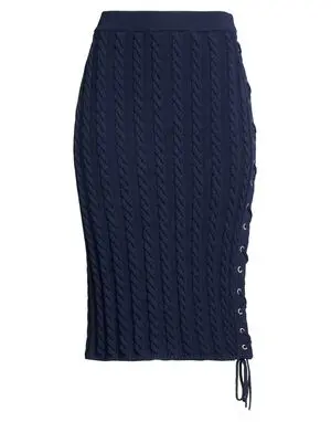 Kenzo Midi Cotton Cable-knit Skirt
