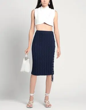 Kenzo Midi Cotton Cable-knit Skirt