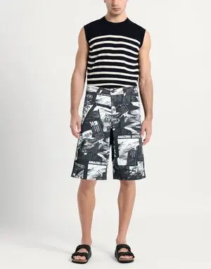 Versace Cotton Printed Bermuda Shorts