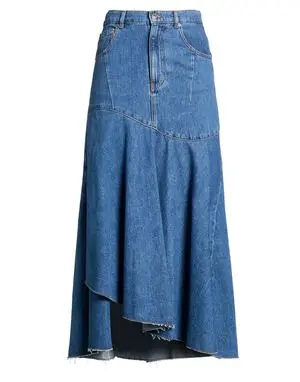 Maje Flared Denim Skirt