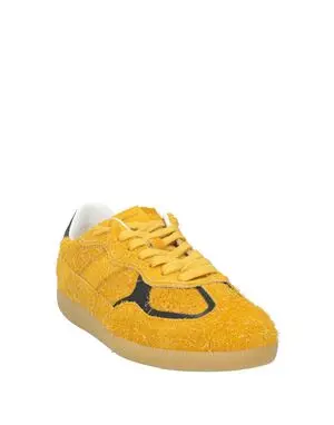 ALOHAS Leather Suede Low-top Sneakers - Yellow