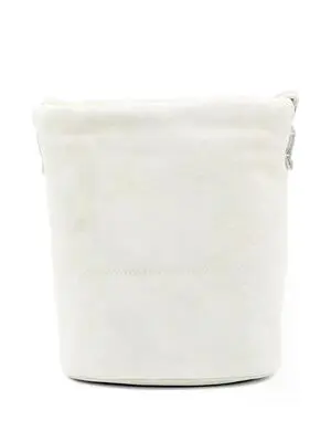 Brunello Cucinelli Suede Shoulder Bag With Monili Embellishment - Neutrals
