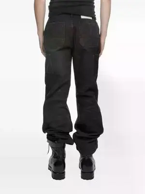 ALEXANDER DIGENOVA Paint-splatter Straight-leg Pants