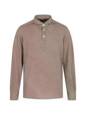 FINAMORE 1925 Long-sleeve Polo Shirt