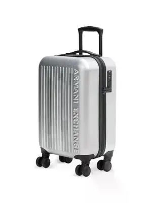 Armani Exchange Logo-embossed Ridged Luggage