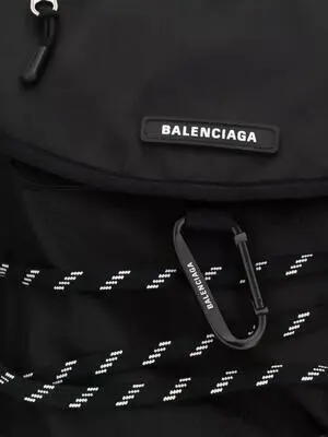 Balenciaga Lace-up Backpack With Carabiner Detail