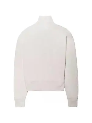 MARANT ETOILE Ross Logo-print Quarter-zip Sweater - Neutrals