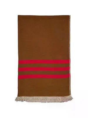 LIBECO Manitoba Multi-stripe Throw - Brown