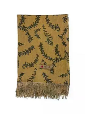 THE HOUSE OF LYRIA Pattern Linen Tablecloth - Brown