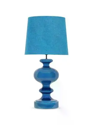 HOUSE OF CAPRICORN Luso Linen Lampshade - Blue