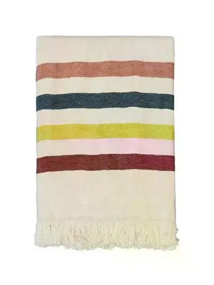 Libeco Belgian Fouta Striped Fringed Towel