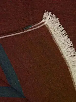 LIBECO Juniper Striped Fringed Throw