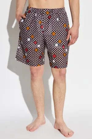 MAISON MARGIELA Printed Cotton Swim Shorts