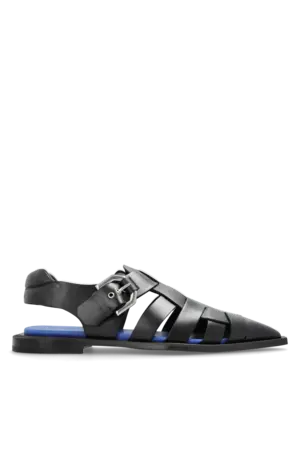 LANVIN Leather Sandals - Black