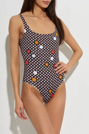 MAISON MARGIELA Floral Print One-piece Swimsuit