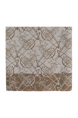 VIVIENNE WESTWOOD Scarf With Monogram - Grey