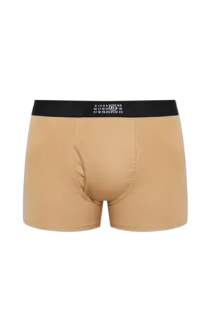 MAISON MARGIELA Boxers With Logo - Brown
