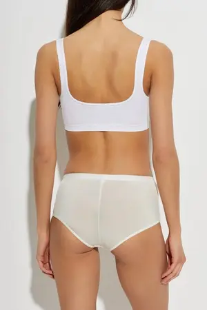 MAISON MARGIELA Lingerie Top With Logo - White