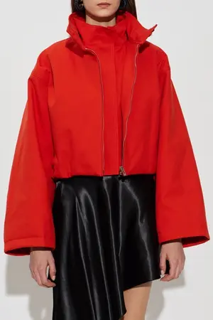 Alaïa Insulated Jacket With Stand-up Collar - Red