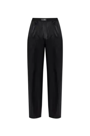 MAISON MARGIELA Silk Lingerie Trousers - Black