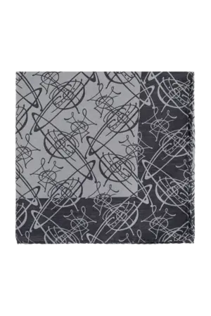 VIVIENNE WESTWOOD Scarf With Monogram - Grey