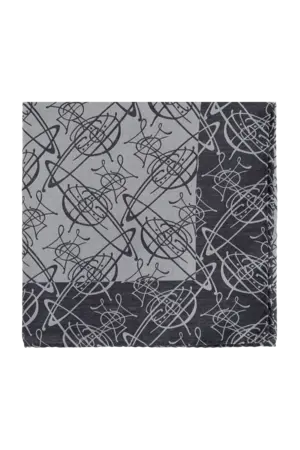 VIVIENNE WESTWOOD Scarf With Monogram - Grey