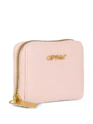 Off-White Logo-plaque Zip-around Wallet - Pink