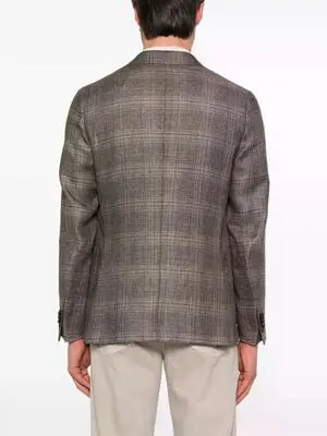 Zegna Single-breasted Blazer - Brown
