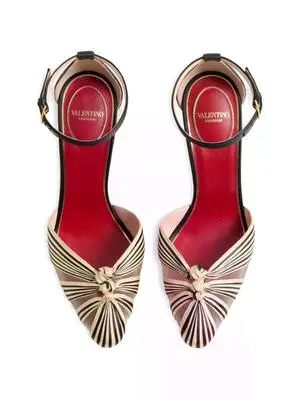 Valentino Garavani Annine Satin Pumps 100mm - Black