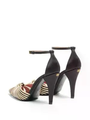 Valentino Garavani Annine Satin Pumps 100mm - Black