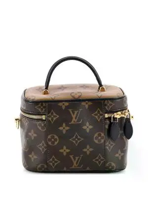 LOUIS VUITTON Vanity Handbag Reverse Monogram Canvas Pm Satchel