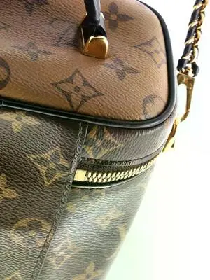 LOUIS VUITTON Vanity Handbag Reverse Monogram Canvas Pm Satchel